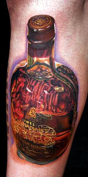 Booze Bottle Tattoos
