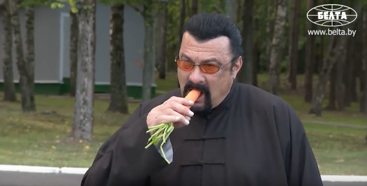 Watch Steven Seagal Munch on Some Carrots With “Europe’s Last Dictator ...